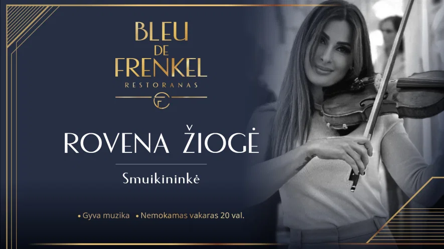 Nemokamas muzikos vakaras su Rovena Žioge | Bleu de Frenkel | Šiauliai