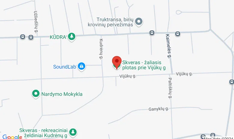 Skveras - žaliasis plotas prie Vijūkų g. Kaune - kaveikti.lt